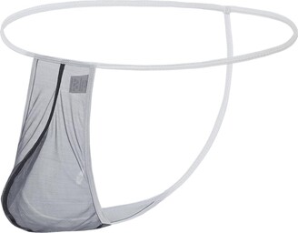 BIATWOWR Mens Sexy Underwear See Through G Strings Thongs Male Low Rise ...
