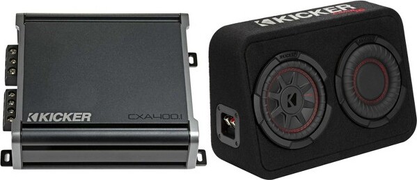 Kicker 48TCWRT672 CompRT 6" subwoofer in thin profile enclosure, 2ohm ...