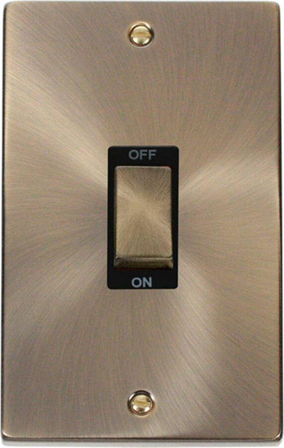 SE Home Antique Brass 2 Gang Ingot Size 45A Switch - ShopStyle Lighting