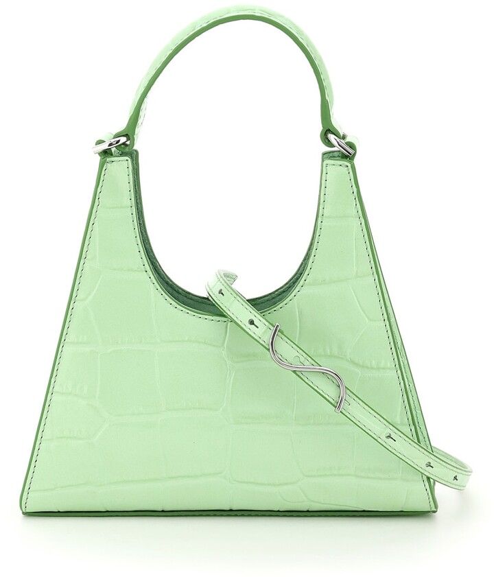 STAUD MINI REY CROCODILE PRINT BAG OS Green Leather - ShopStyle