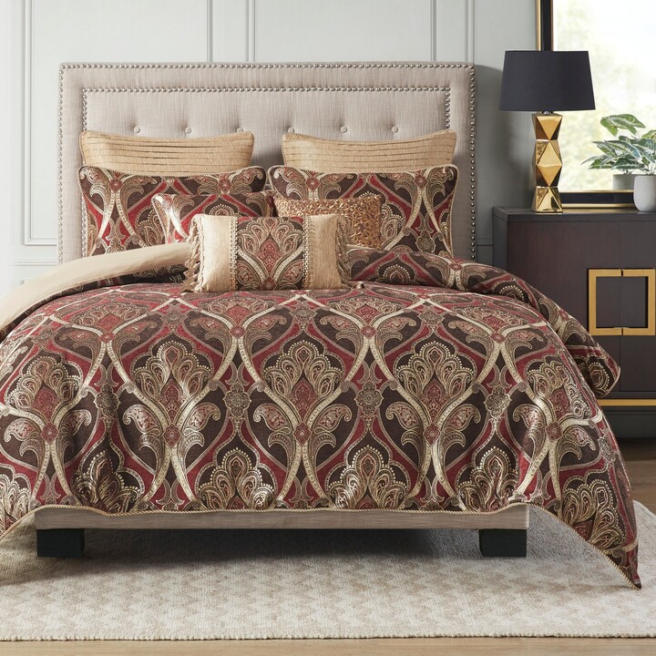 Madison Park Signature Royale Red Jacquard Comforter Set - ShopStyle