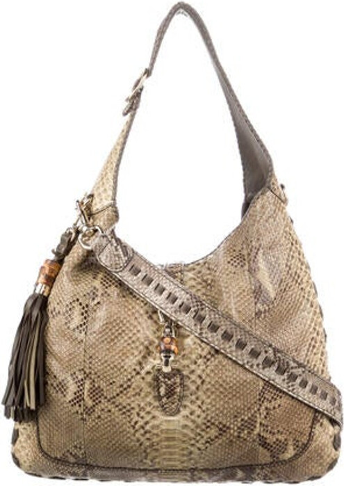 Gucci Large New Jackie Python Hobo - ShopStyle