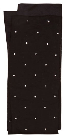 Valentino Crystal-embellished Sheer Tights - Black - ShopStyle Hosiery