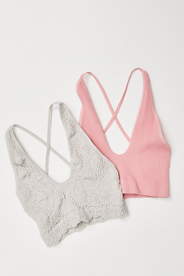 Free People What's The Scoop Mix Bralette Bundle - ShopStyle Bras