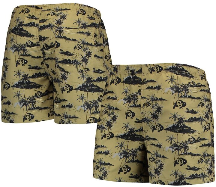 Men's Foco Gold Colorado Buffaloes Island Palm Swim Trunks - ShopStyle