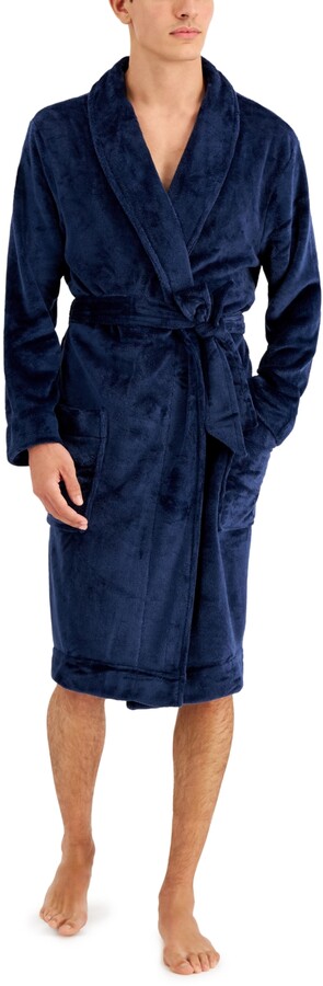 Club Room Men's Plush Robe, Created for Macy's - ShopStyle