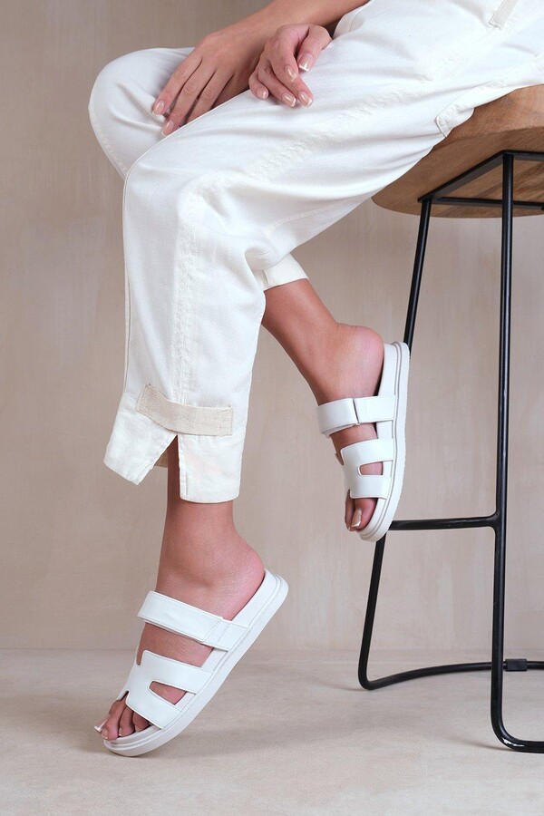 Where's That From 'Adagio' Strappy Sandals - White - ShopStyle