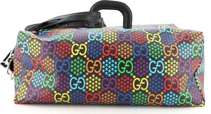 Gucci Convertible Duffle Backpack Psychedelic Print GG Coated Canvas ...