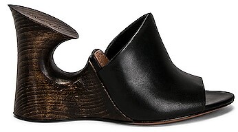 Alaia La Sculpture Wedges in Black - ShopStyle