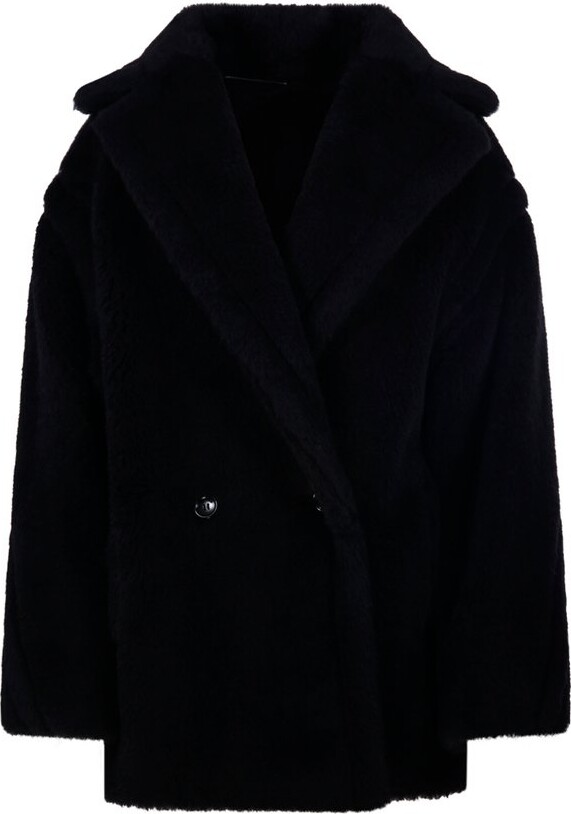 Max Mara Olga Double-Breasted Teddy Coat - ShopStyle