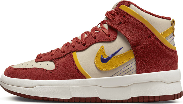 Nike Women's Dunk High Up Shoes in Red - ShopStyle
