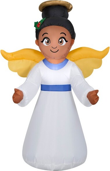 Gemmy Christmas Airblown Inflatable Angel, 3.5 ft Tall, Multi ...