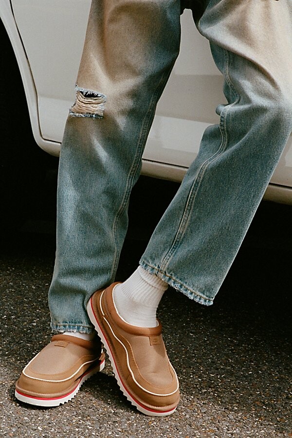 UGG Tasman Cali Wave Slipper Clog in Chestnut/Birch - ShopStyle