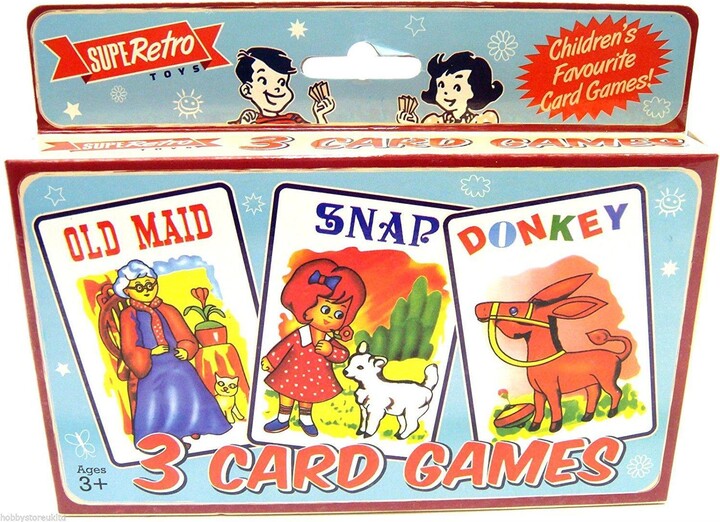 Kandy Toys Retro Set Of 3 Card Games Playing Cards ~ Old Maid Snap ...
