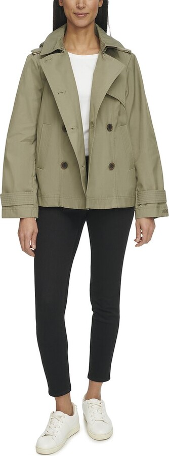 DKNY Short Trench Coat - ShopStyle