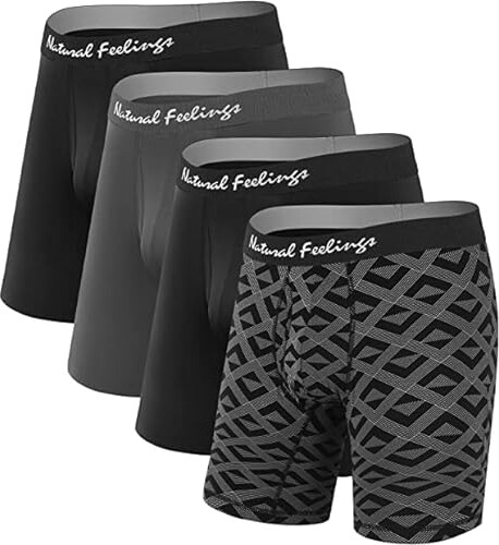 Natural Feelings Men's Boxer Shorts Boxers Mens 6" Underwear Modal ...