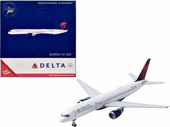Boeing 757-200 Commercial Aircraft "Delta Air Lines" White with Red and ...