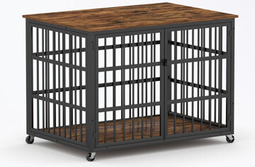 Tucker Murphy Pet Dog Crate Door With Wrought Frame And Side Door ...