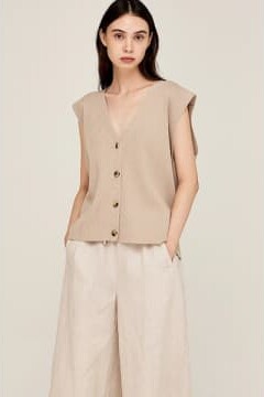 Grade & Gather Greige Summer Sweater Vest Medium/UK1012 - ShopStyle ...