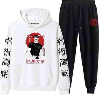 KeepRock Jujutsu Kaisen Hoodie and Sweatpants Set Anime Fushiguro Toji ...