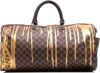 sprayground kid Drip-Print Checkerboard Duffle Bag - ShopStyle