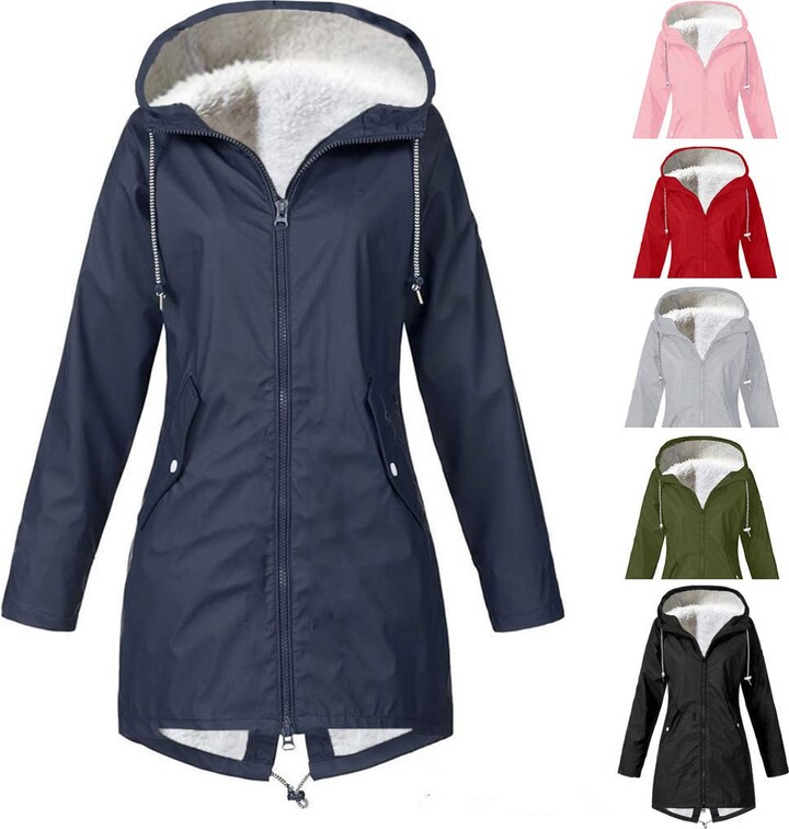 DGHM women jacket rain poncho women waterproof fur coats for women ...