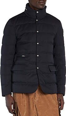 Moncler Concealed Hood Snap Front Puffer Coat - ShopStyle Jackets