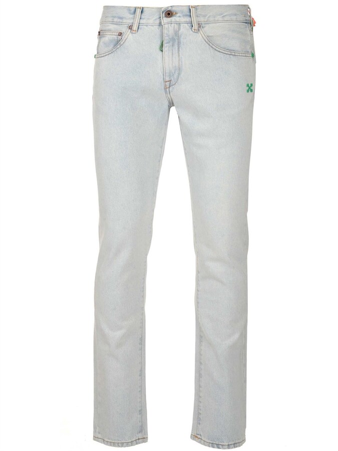 Off-White Slim-Fit Denim Jeans - ShopStyle