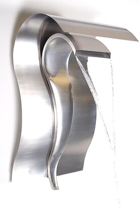 Primrose Wall Mounted Swan Water Feature Fountain Waterfall Stainless ...