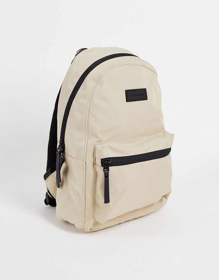 Consigned pocket front backpack in sand - ShopStyle