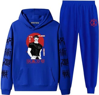 KeepRock Jujutsu Kaisen Hoodie and Sweatpants Set Anime Fushiguro Toji ...