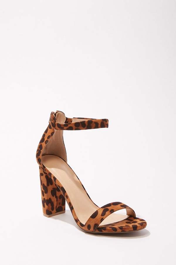 Forever 21 Leopard Print Block Heels - ShopStyle Shoes