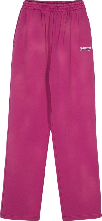 Balenciaga Political Campaign track pants - ShopStyle Joggers & Sweats