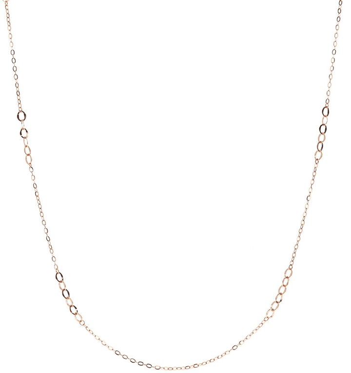 Italian Gold 36" Forzantina Station Necklace, 14K Gold 1.9g - ShopStyle