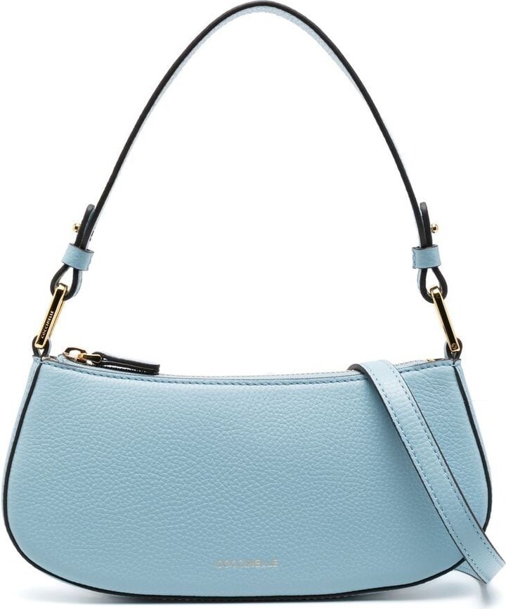 Coccinelle Logo-Detail Zip-Up Shoulder Bag - ShopStyle