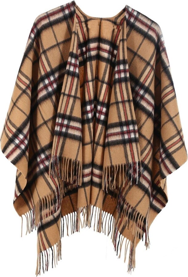 Edinburgh Cashmere 100% Pure Lambswool Cape – 124x125 cm - ShopStyle ...