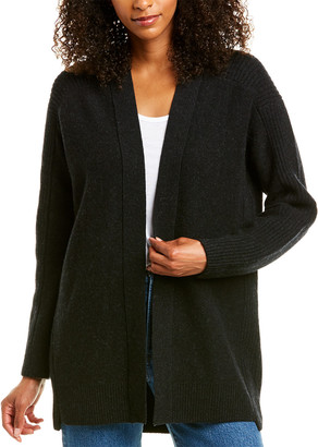 Vince Ribbed Back Wool & Cashmere-Blend Cardigan - ShopStyle