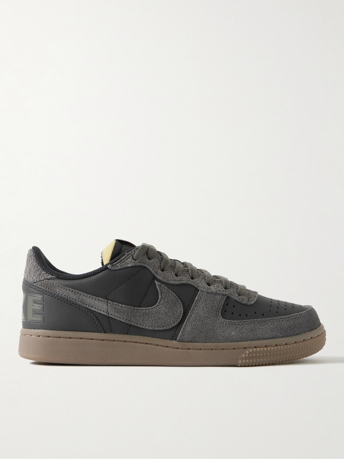 Nike Terminator Suede and Quilted Leather Sneakers - ShopStyle