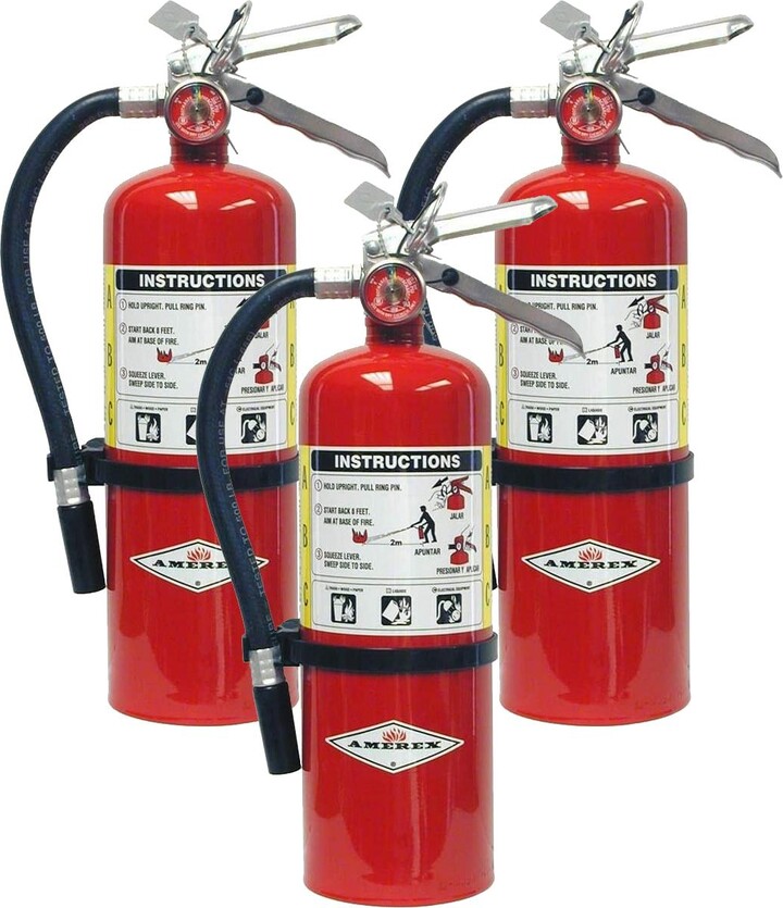 Amerex B402, 5lb Abc Dry Chemical Fire Extinguisher with Aluminum Valve ...