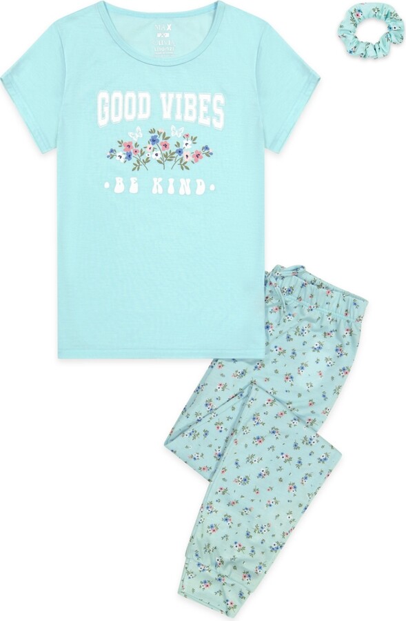 Max & Olivia Little Girls Pajama Set with Scrunchie, 2 Pc. - ShopStyle