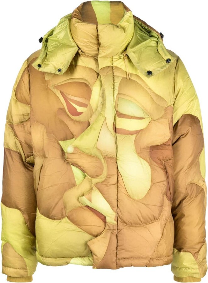 KIDSUPER Kissing Puffer down jacket - ShopStyle