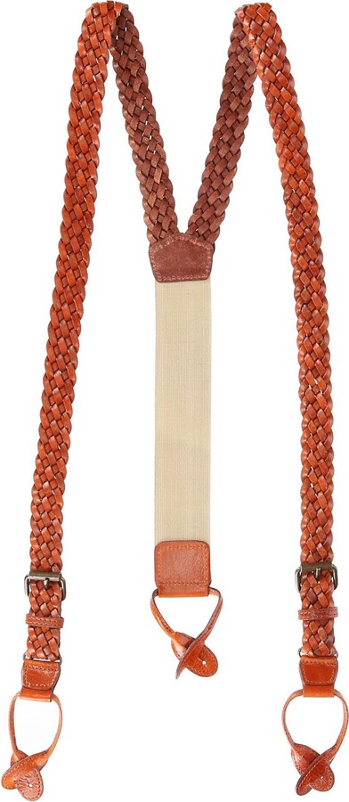 The British Belt Company Men's Turner Genuine Woven Leather Braces with ...