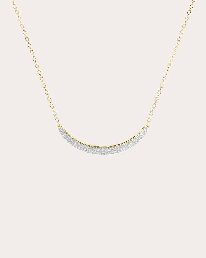 Wyld Box Luna 18K Gold Diamond Pavé Necklace - ShopStyle