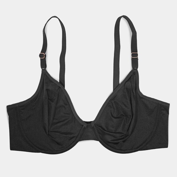 Smart & Sexy Women' Silky Smooth Demi Unlined Underwire Bra Black Hue ...