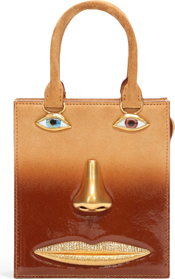 Schiaparelli Mini Leather Anatomy Top-Handle Bag - ShopStyle
