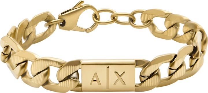 A｜X ARMANI EXCHANGE AX Armani Exchange Men's Gold-Tone Stainless Steel ...