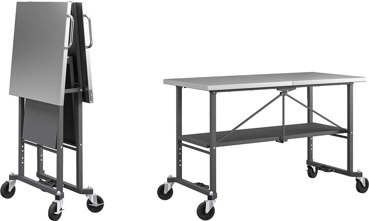 Cosco SmartFold Portable Workbench/Folding Utility Table with Locking ...