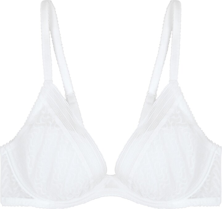 Wacoal Aphrodite White Lace Plunge bra - ShopStyle