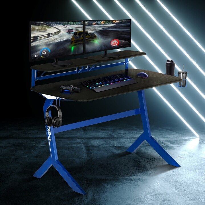Techni Sport Modern Metal Gaming Desk - ShopStyle