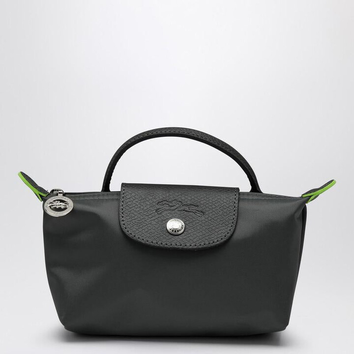 Longchamp Le Pliage Graphite-Coloured Clutch Bag - ShopStyle